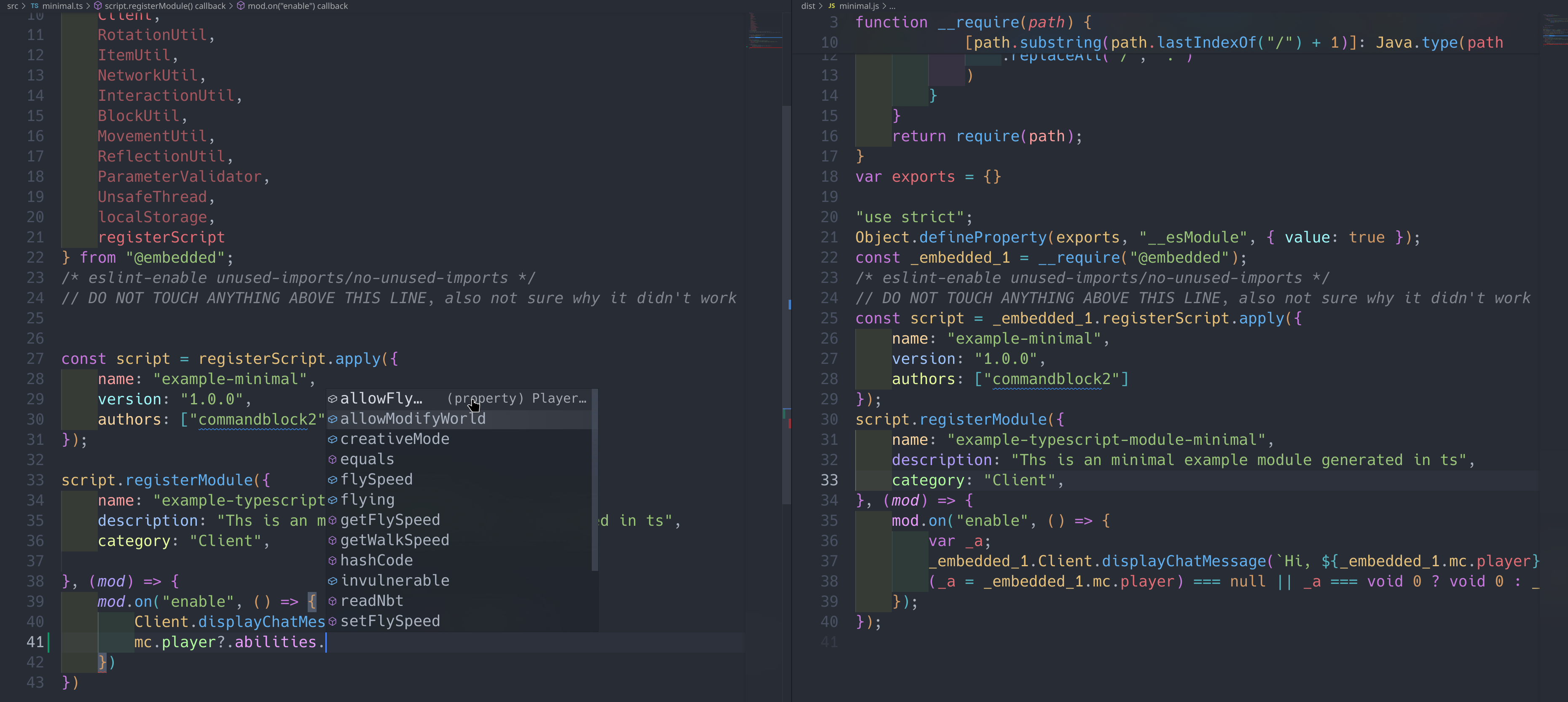 [Guide] Typescript definition for Minecraft and LiquidBounce | LiquidBounce Forum