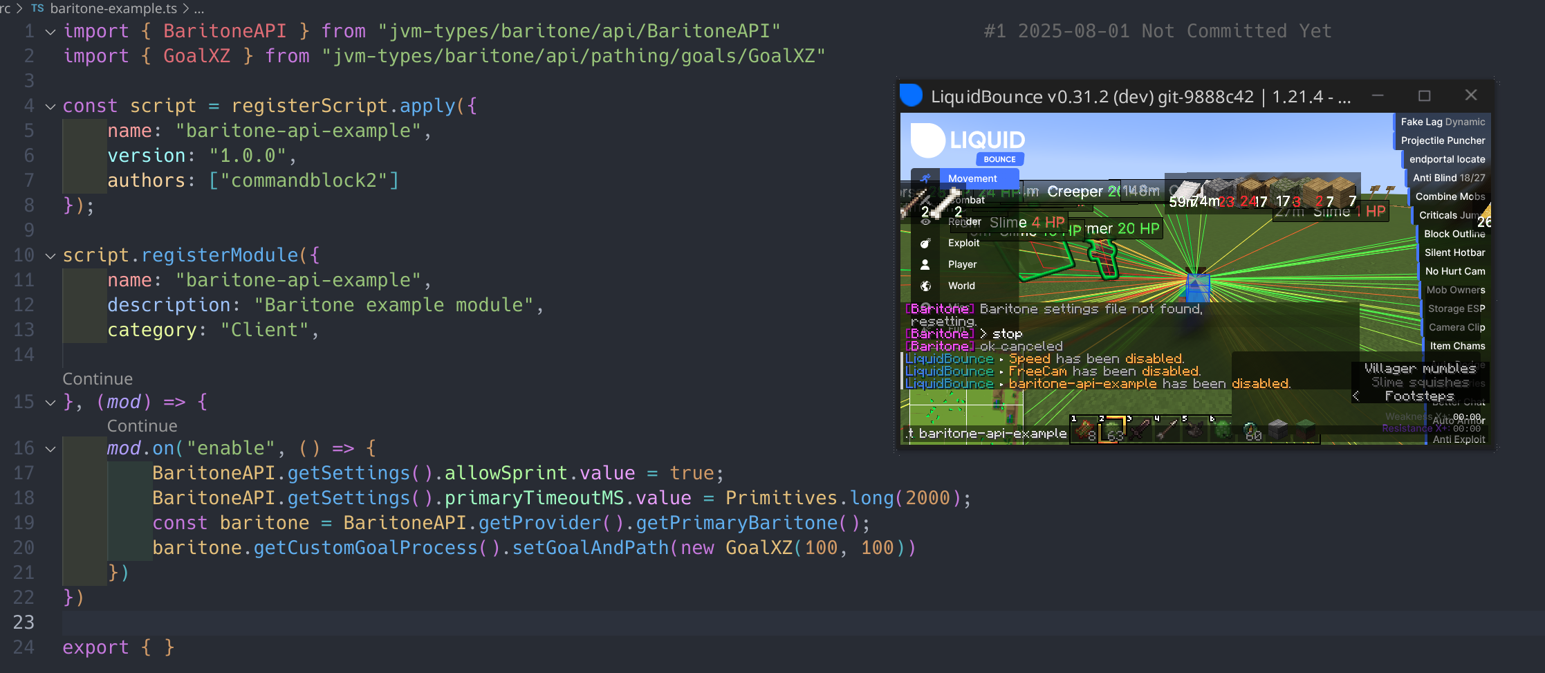[Guide] Working with Baritone API | LiquidBounce Forum